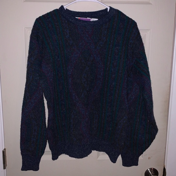 Sweater Graphix | Sweaters | Vintage 8s Funky Sweater Size Medium ...